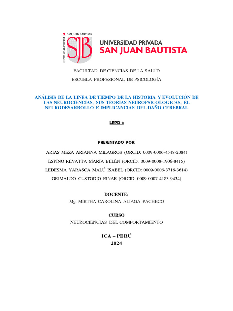 LRPD Neurociencias | PDF | Neuropsicología | Cerebro