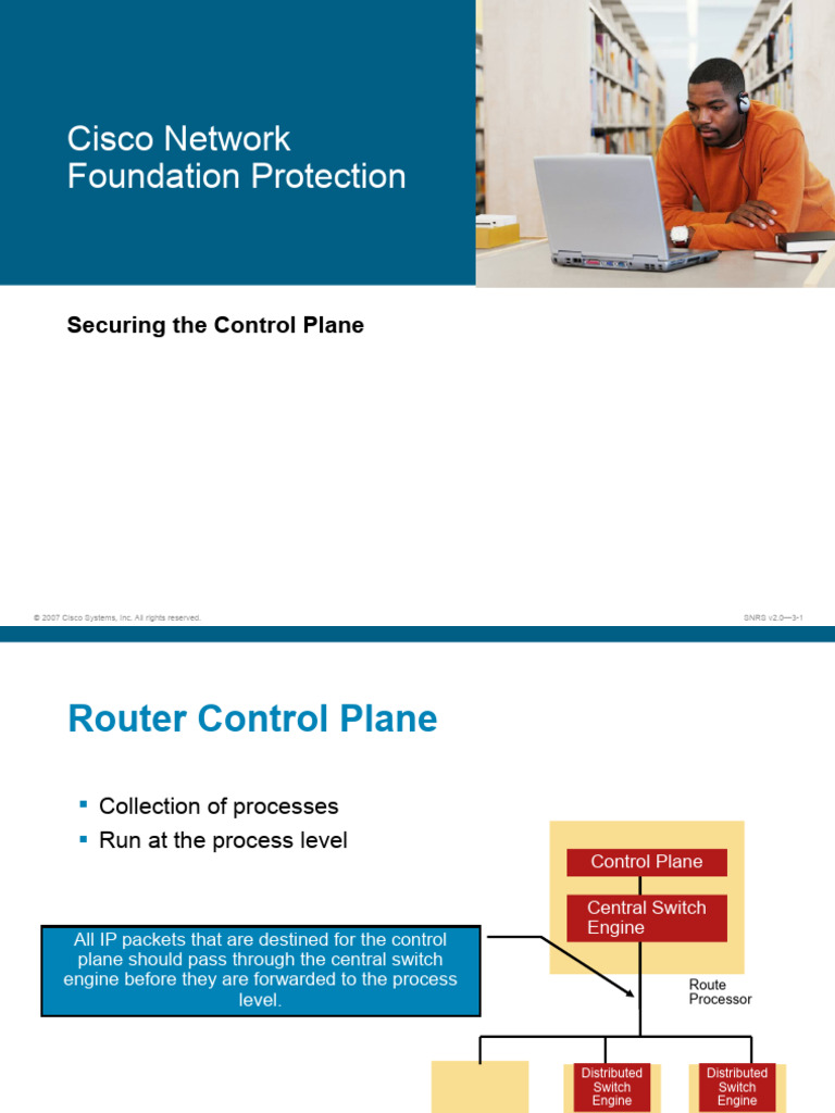 SECS03L02 - Securing The Control Plane | PDF | Router (Computing) | Internet