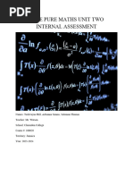 CXC CAPE Pure Mathematics Formulas Sheet | PDF | Mathematical Analysis ...