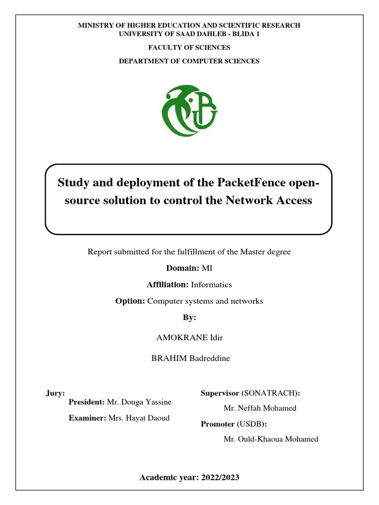 Rapport Pfe Nac | PDF | Radius | Computer Network