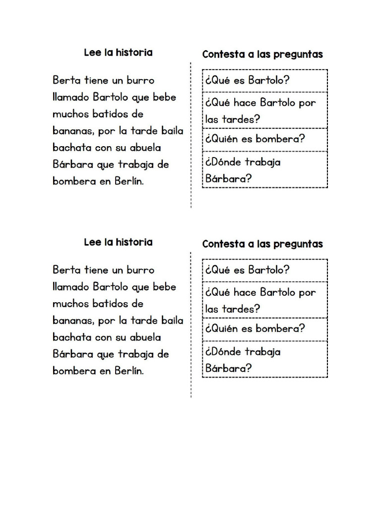 Lectura Letra B | PDF
