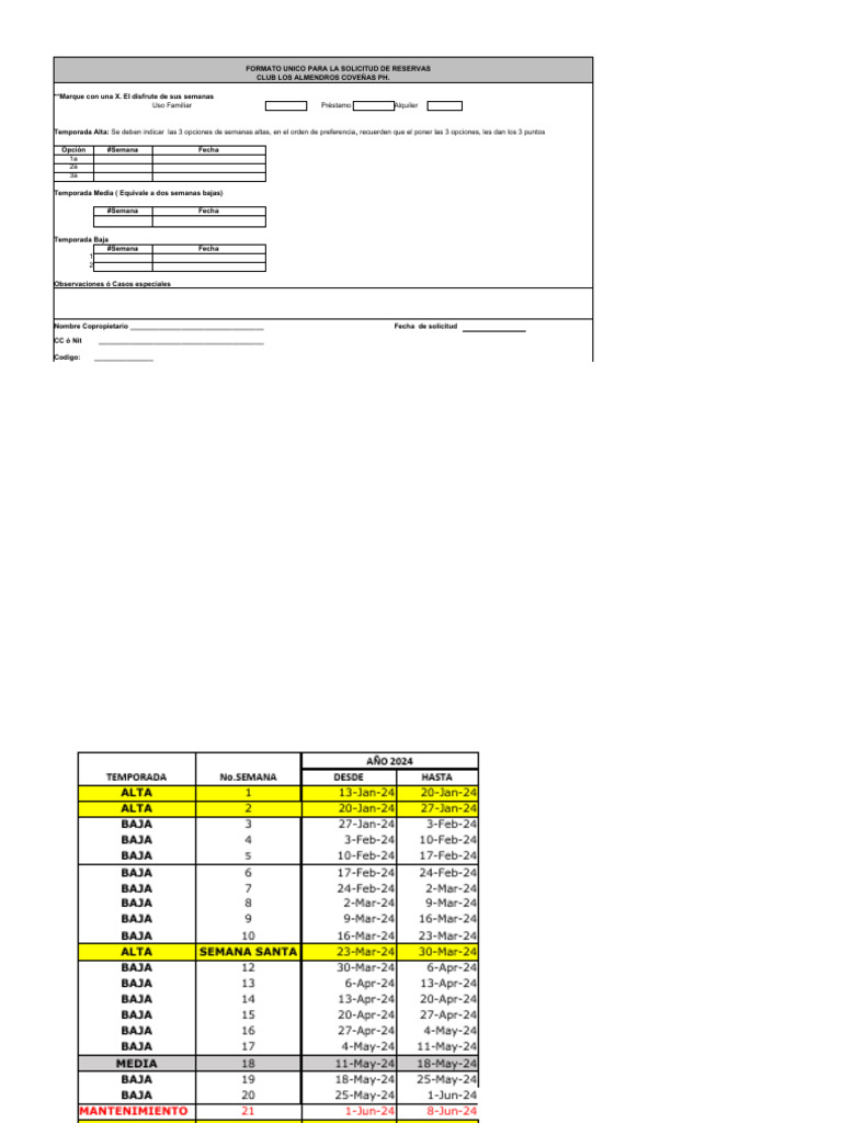 Formato Solicitud de Semanas | PDF