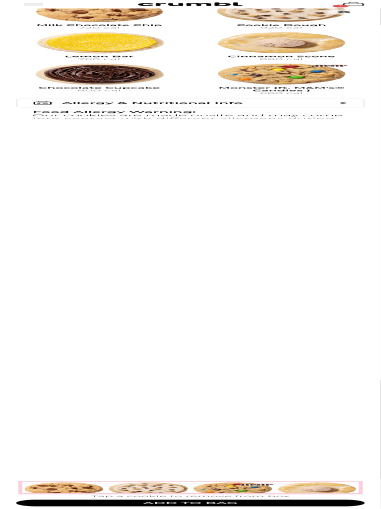 Crumbl Cookies - Freshly Baked & Delivered Cookies | PDF