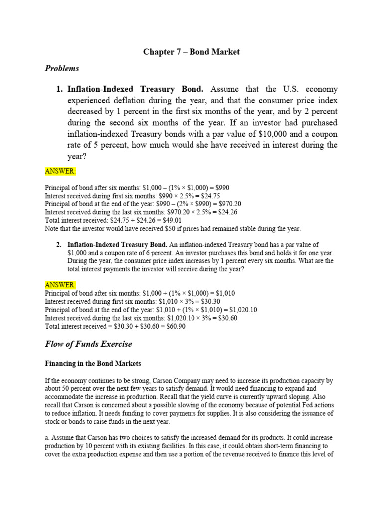 Chapter 7 Problems and Solutions | PDF | Bonds (Finance) | Interest