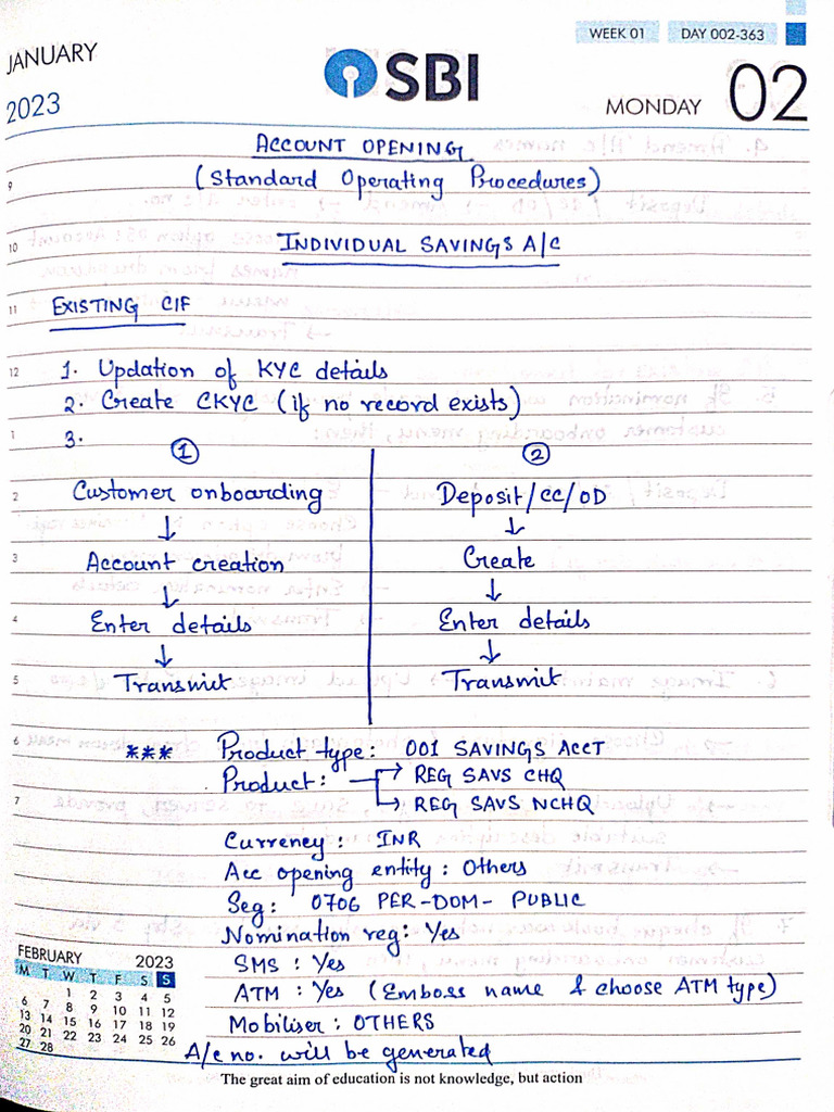 A General Guide To Account Opening in CBS | PDF
