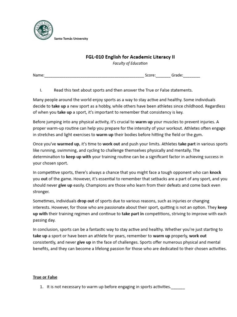 Physical Education2do Semestre 2023 ETT | PDF | Sports | Physical Exercise