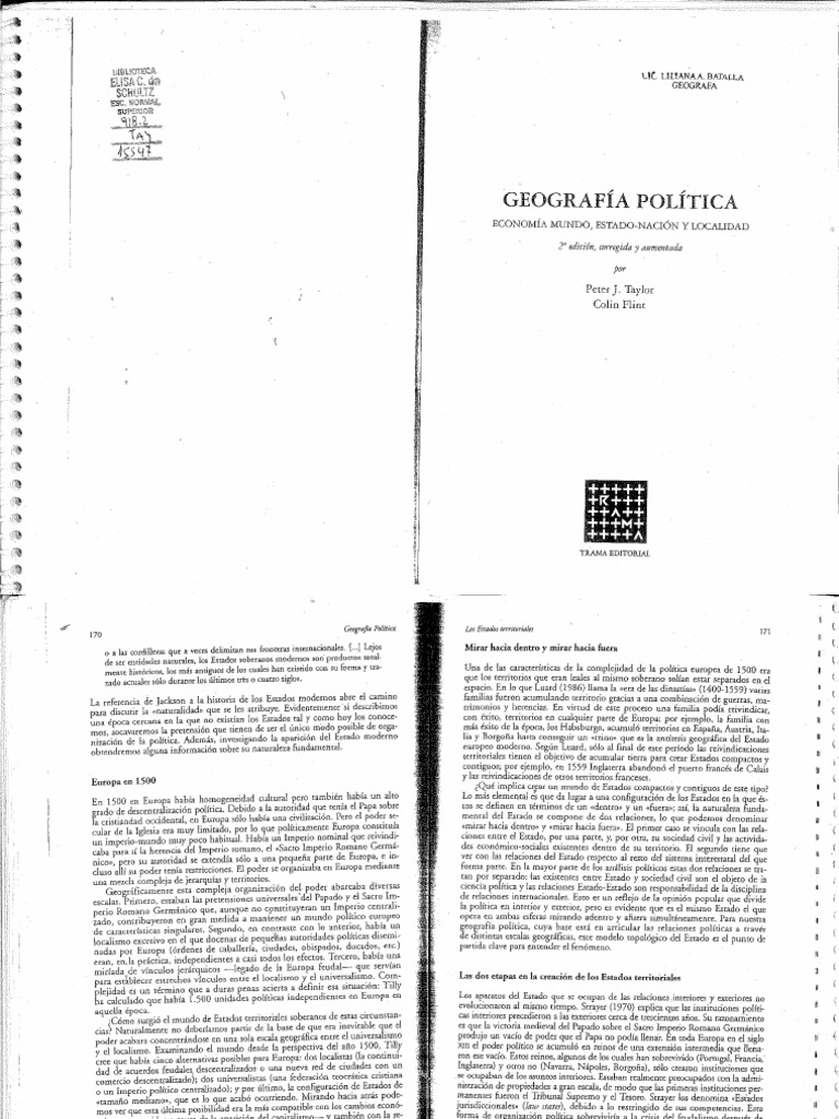 Taylor Cap 4 Los Estados Territoriales | PDF