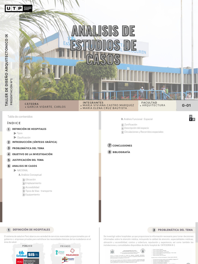 ESTUDIO DE CASO NACIONAL-Grupo 01 | PDF | Hospital | Accesibilidad