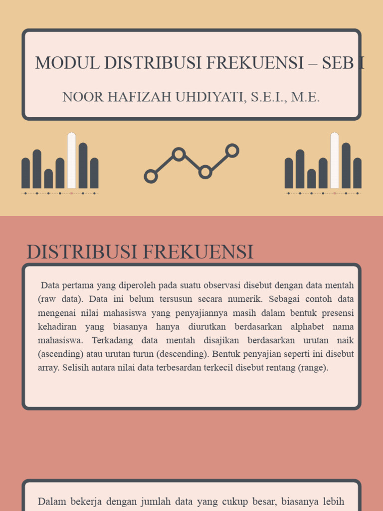 Materi PPT Distribusi Frekuensi | PDF