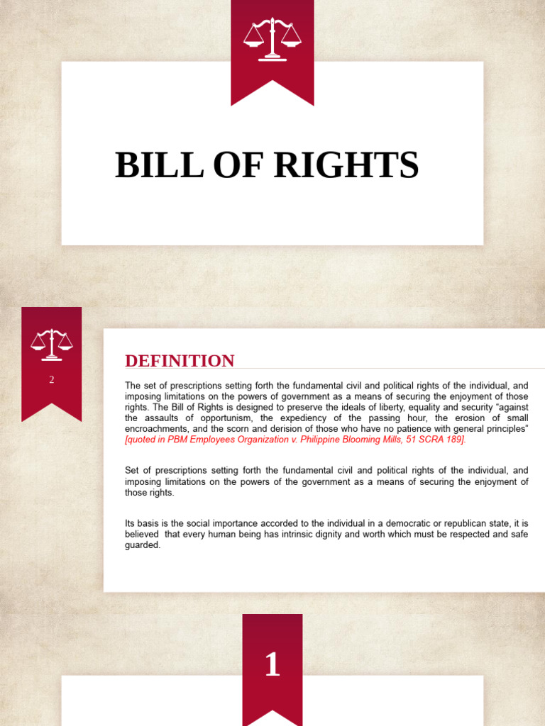 Basic Concepts of Bill of Rights | PDF | Rights | Human Rights