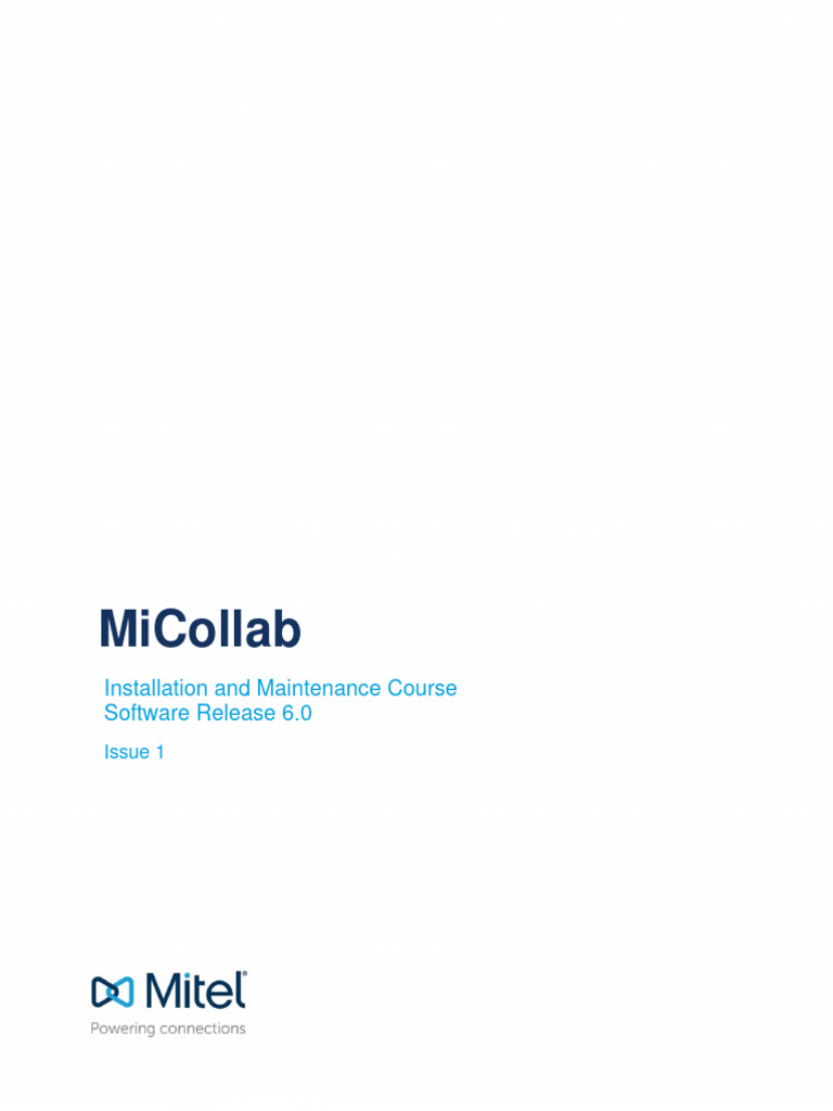 T Micollab 6.0 Im Ss | PDF | Computer Network | Proxy Server