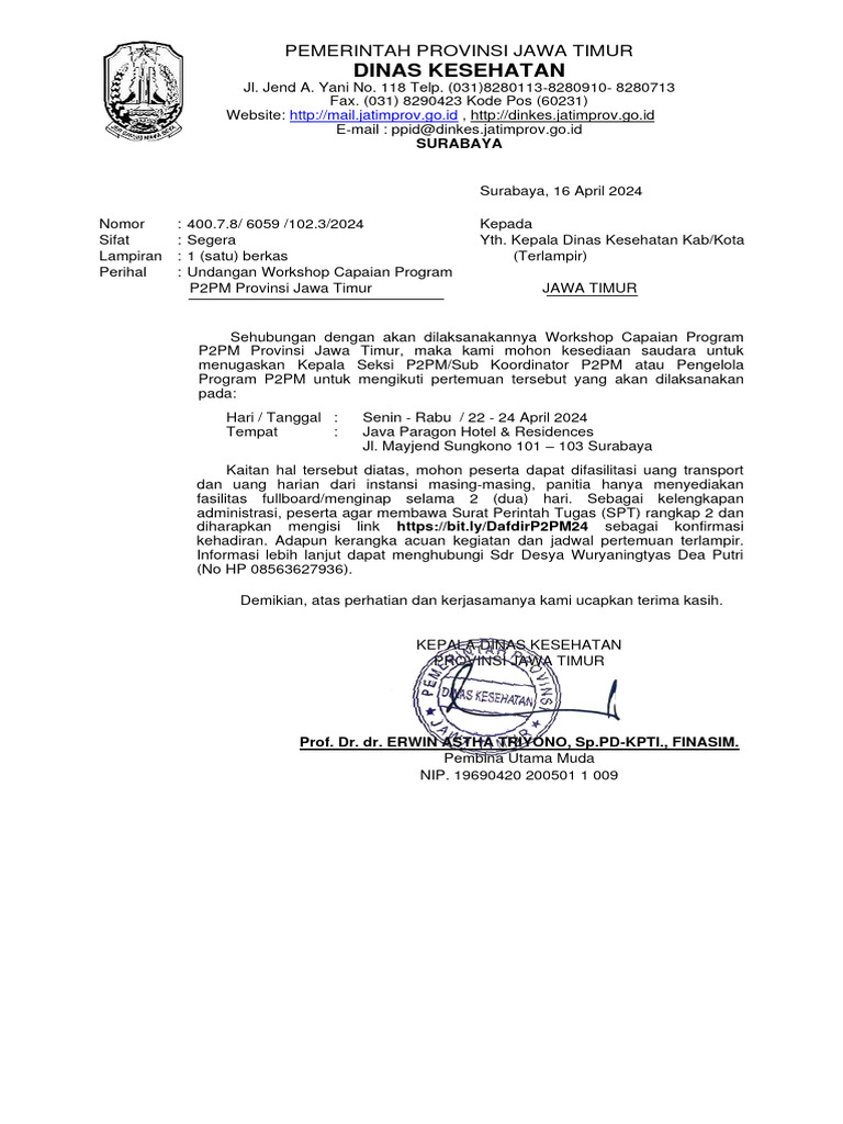 Undangan KabKo P2PM 2024 | PDF