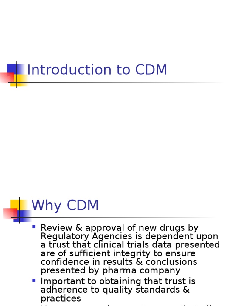 Introduction of Clinical Data Management | PDF | Data Quality ...