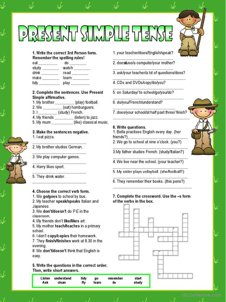 Worksheet Simple Present | PDF
