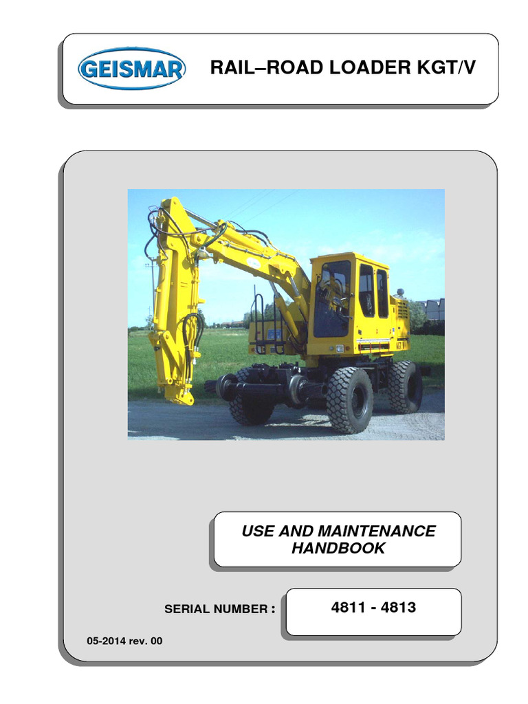 1.01 Geismar - Loader KGT-V - Use and Maintenance Manual v.00 | PDF | Brake | Truck