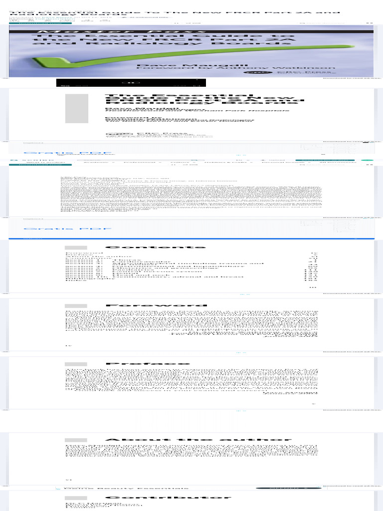 The Essential Guide To The New FRCR Part 2A and Radiology Boards PDF ...