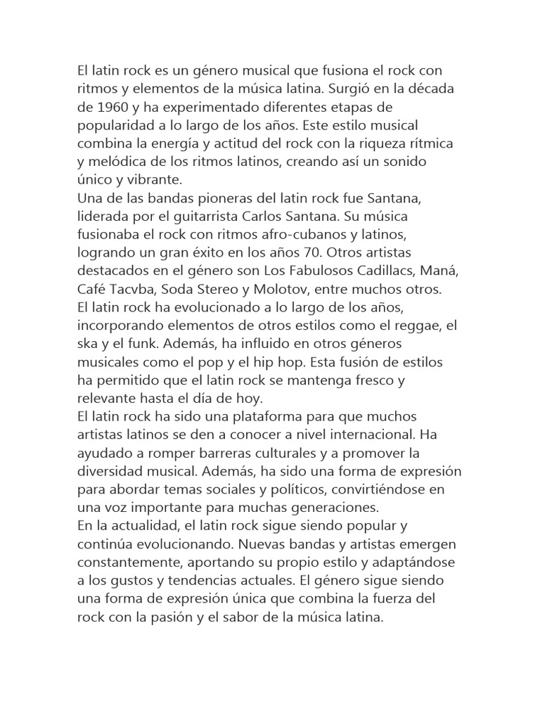 Latin Rock | PDF