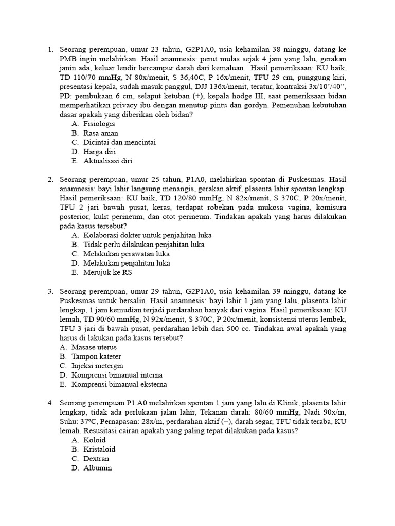 Soal UAS | PDF | Kesehatan Holistik