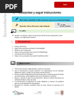 Actividades de Inglés para Secundaria | PDF