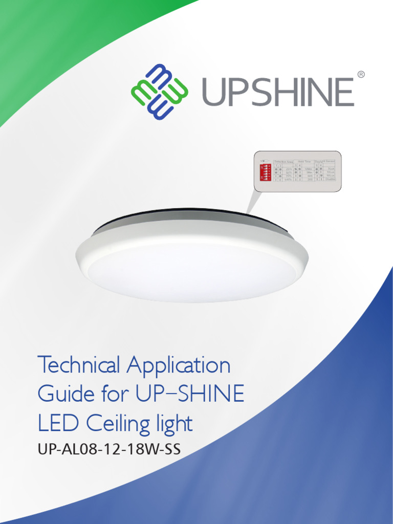 UP SHINE SPEC of AL08 12 18W SS Super Slim SMD LED Ceiling Light V2 ...