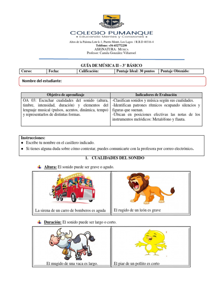 Guia n0 2 | PDF | Ritmo | Sonido