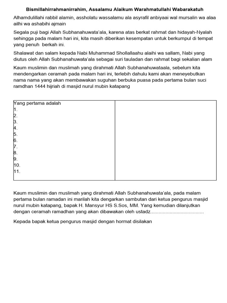Naskah Protokol 2023 | PDF