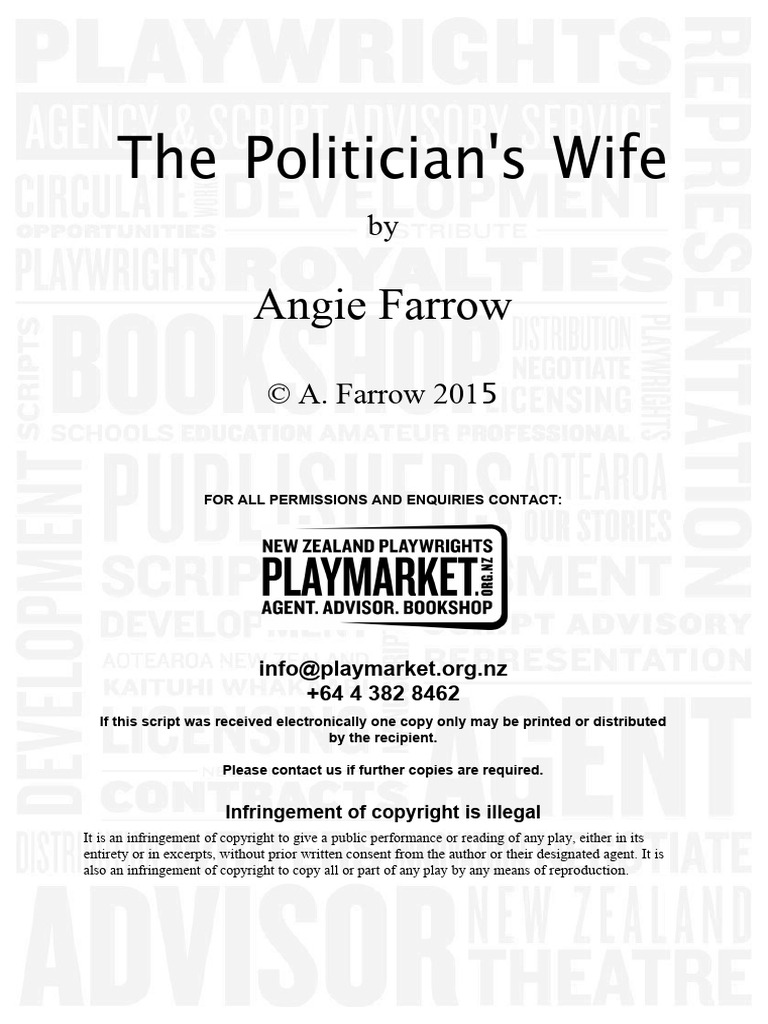 The Politician's Wife - Cho's Blacked Out Lines | PDF