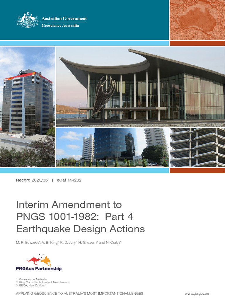 PNGS-1001-1982 Part4-Earthquake Loadings (Interim Amendment) | PDF | Earthquakes | Plate Tectonics