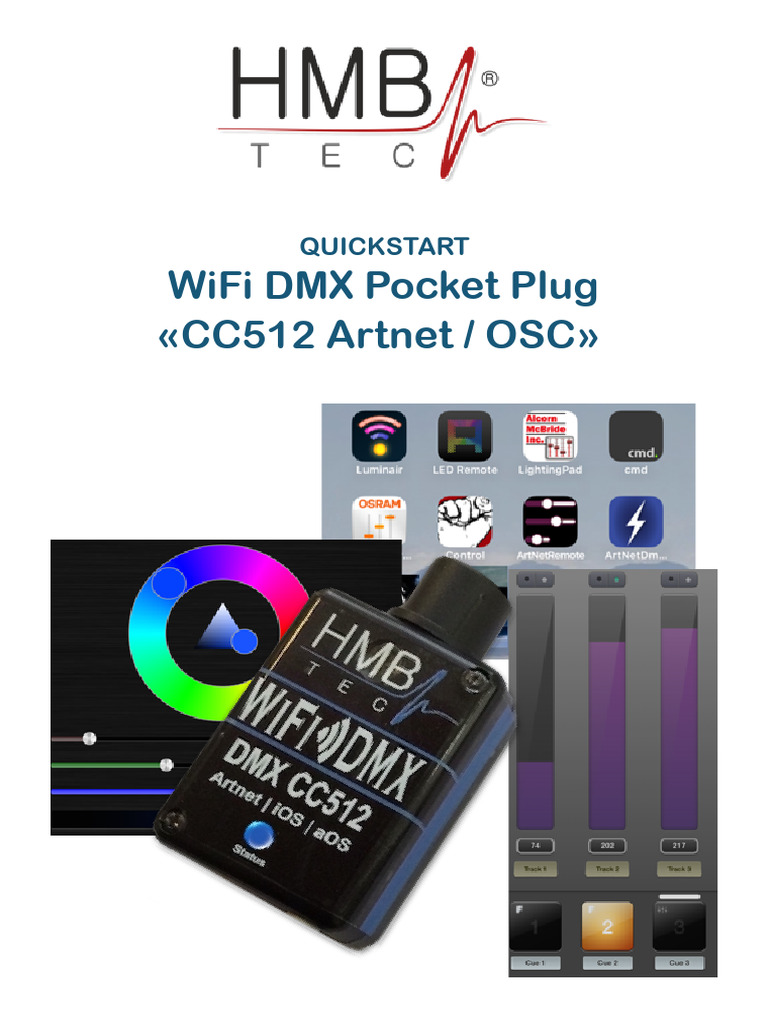 Wifi DMX Pocket Plug Cc512 Artnet / Osc : Quickstart | PDF | Wi Fi | Usb