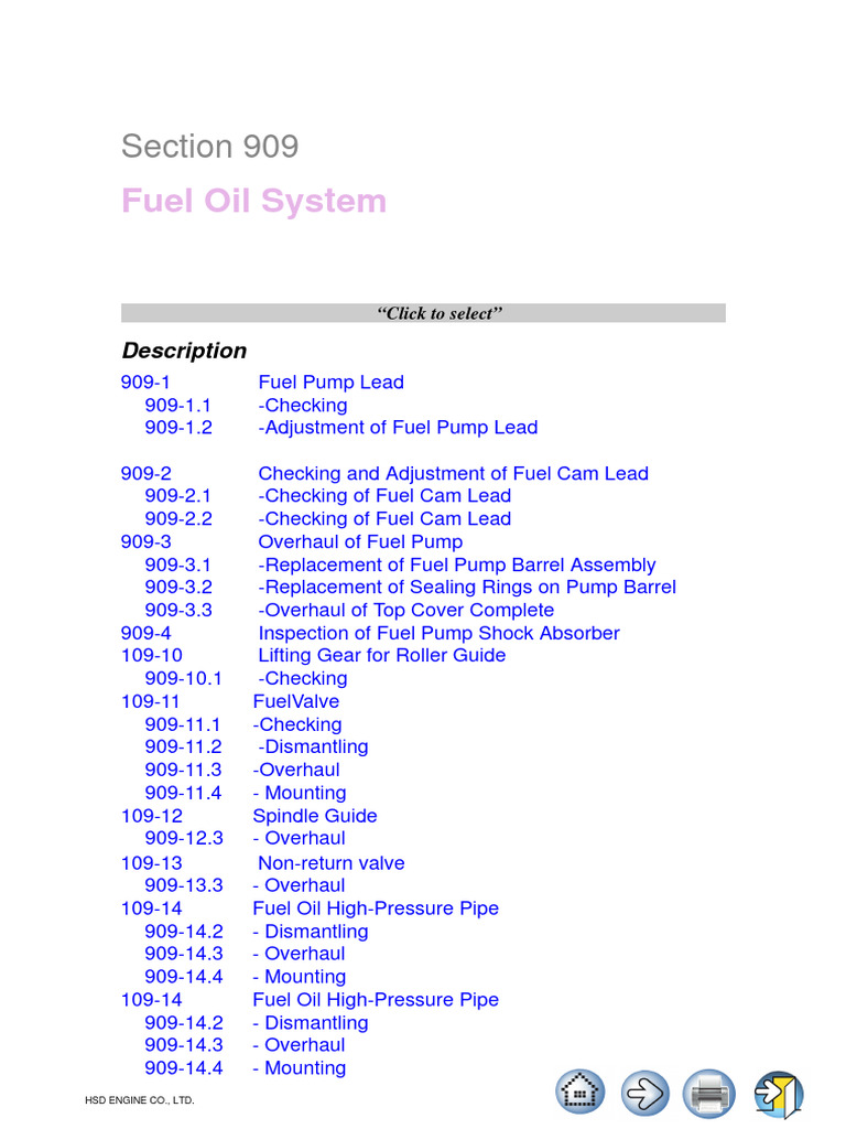 Section 909: Fuel Oil System | PDF | Valve | Pipe (Fluid Conveyance)