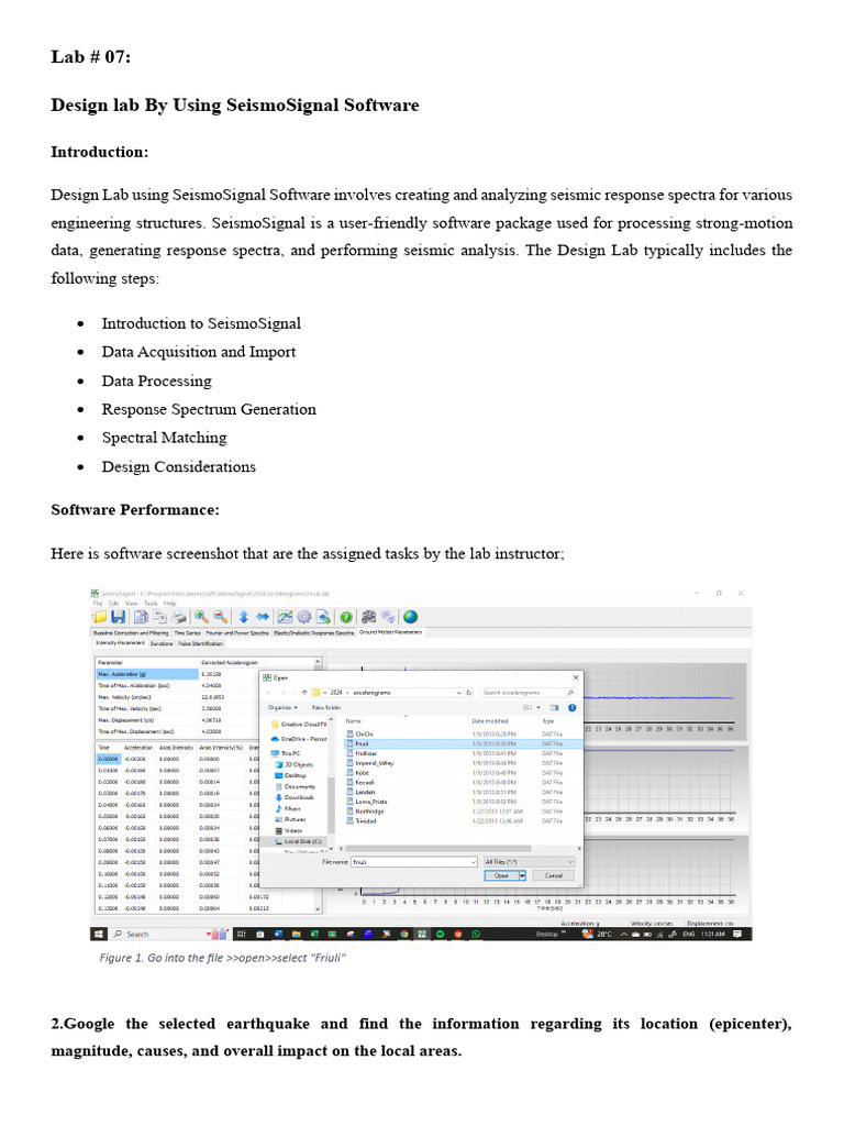 Lab 7 | PDF | Spectral Density | Earthquakes