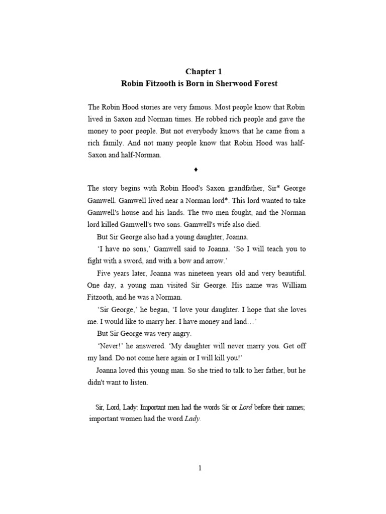 reading | PDF | Robin Hood