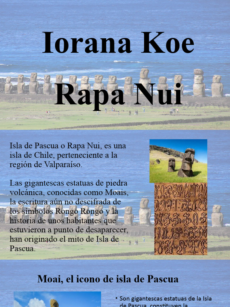 Cultura y Tradiciones de Rapa Nui | PDF | Postres | Alimentos