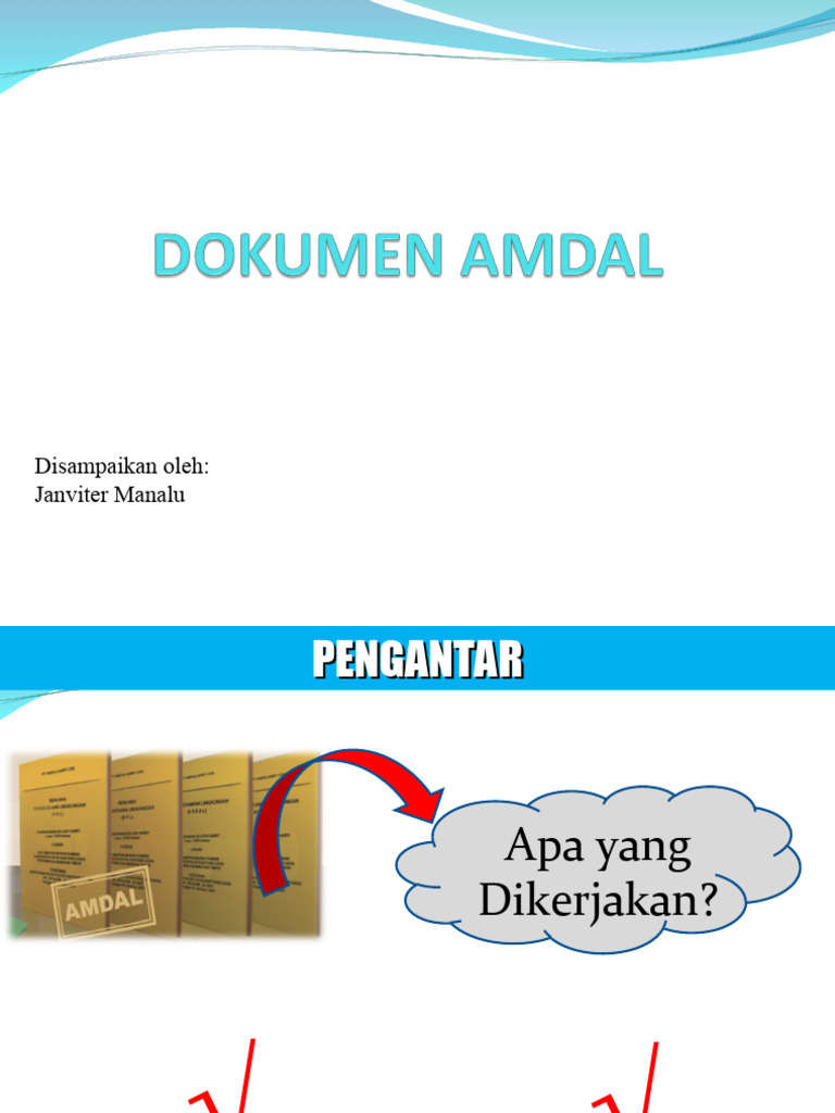 Rencana AMDAL dan Evaluasi Dampak Lingkungan | PDF