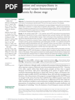 Criteria For Behavioural Variant FTD | PDF | Human Diseases And ...