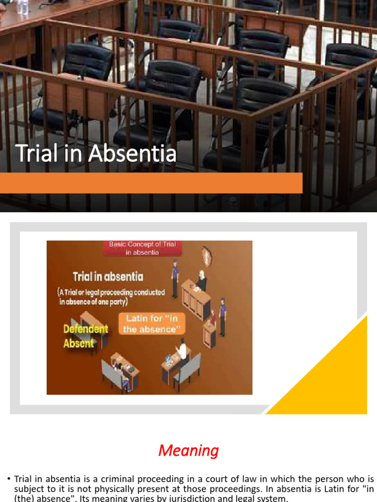 Trial in Absentia | PDF | Legal Concepts | Common Law