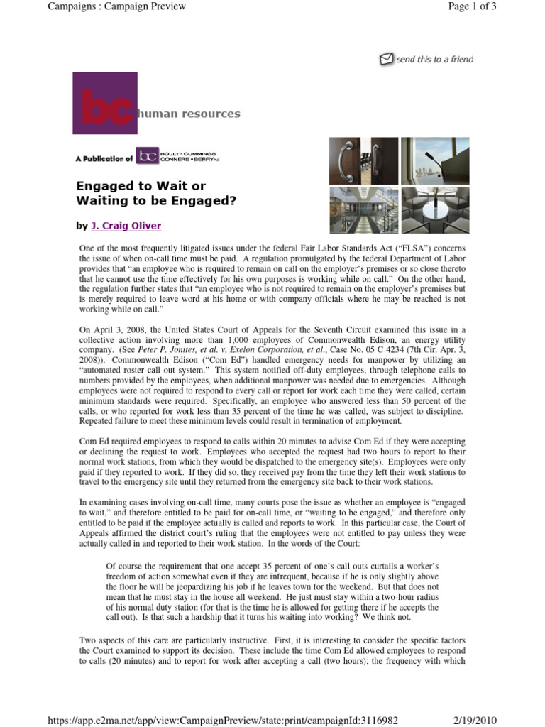 engaged | PDF | Overtime | Employment