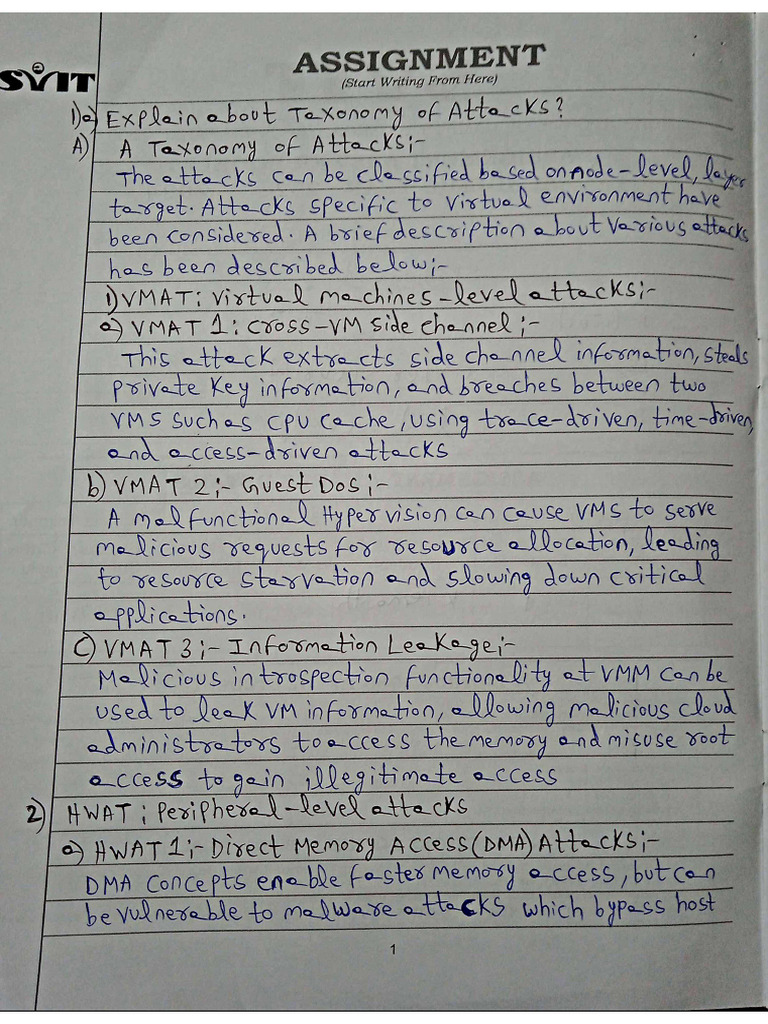 Cloud Security Assignment 1 | PDF