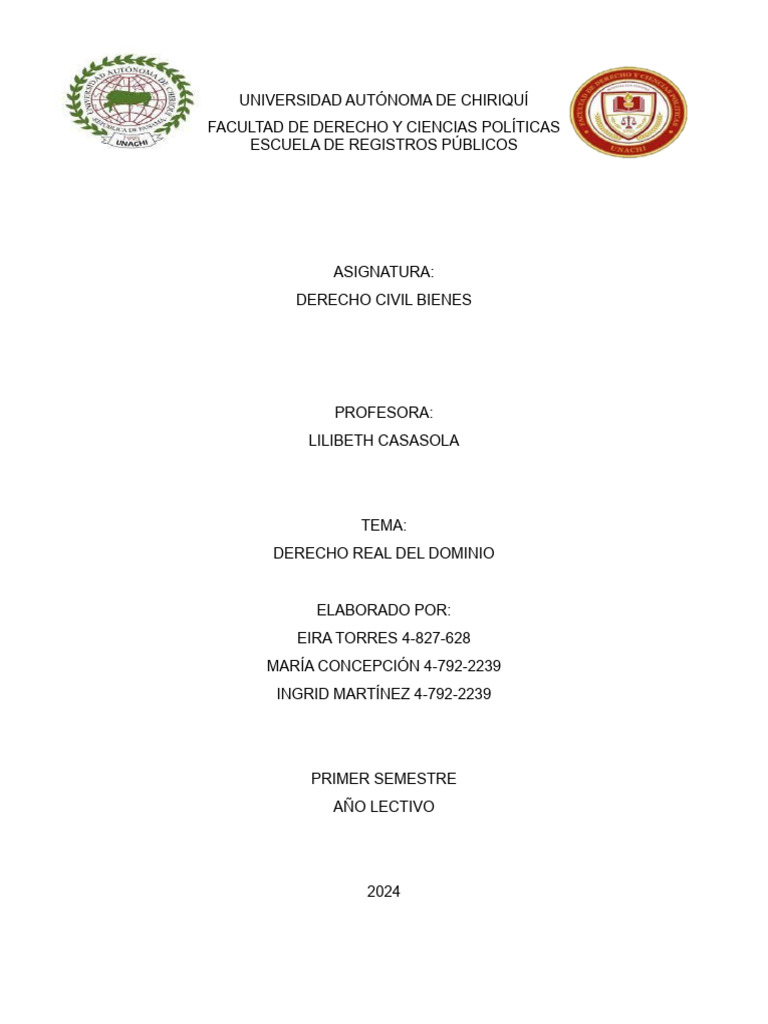 Derecho de Real de Dominio 2 | PDF | Propiedad | Ley común