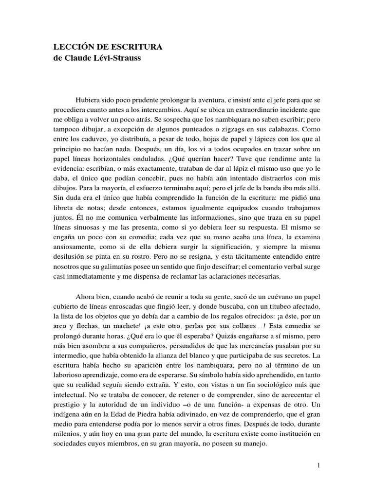 LECCIÓN DE ESCRITURA | PDF | Escritura | Evolución