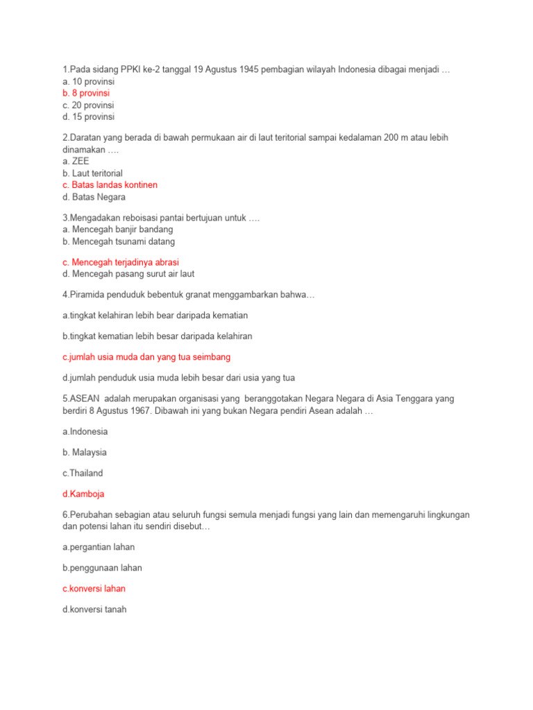 SOAL IPS PPDB 2023 | PDF