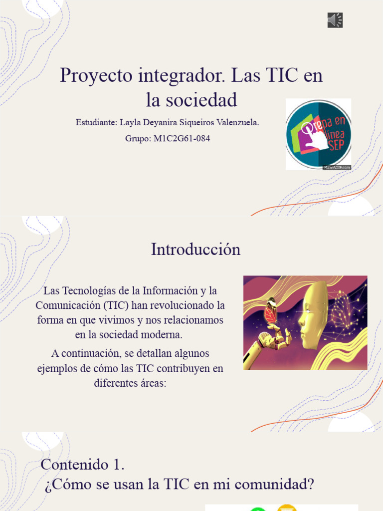 Proyecto Integrador. Las TIC en La Sociedad | PDF | Tecnología de información y comunicaciones ...