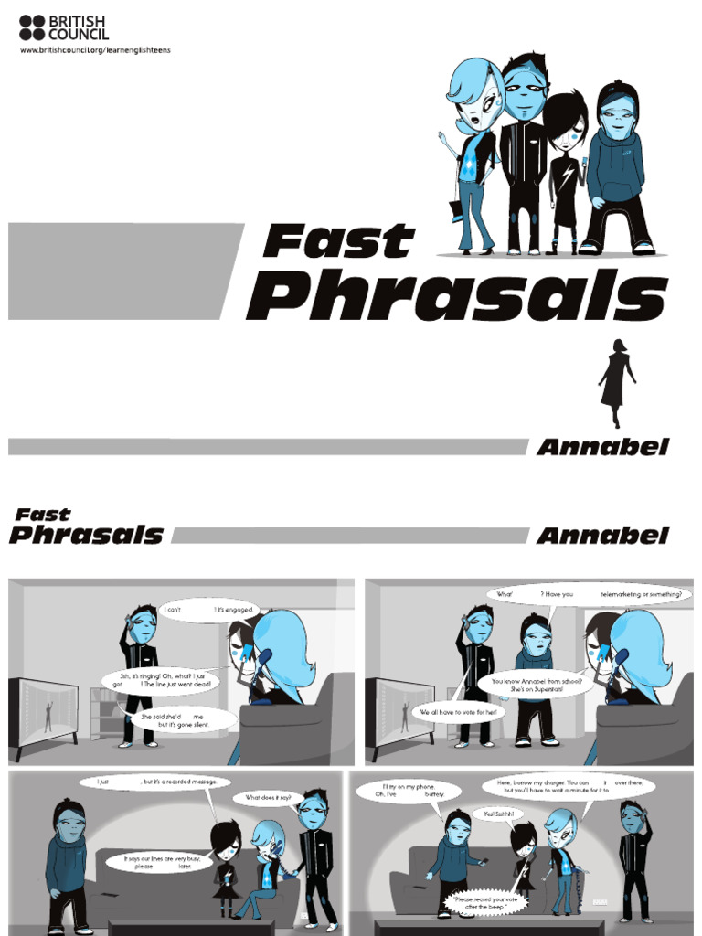 Fast Phrasal Comic - Annabel - Gap-Fill | PDF