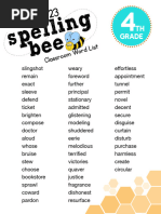 400+ Spelling Bee Words by Level | PDF