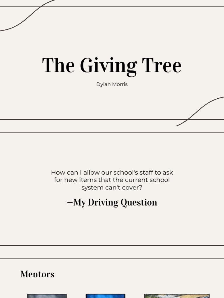 Dylan Morris - The Giving Tree Draft | PDF | Human Communication