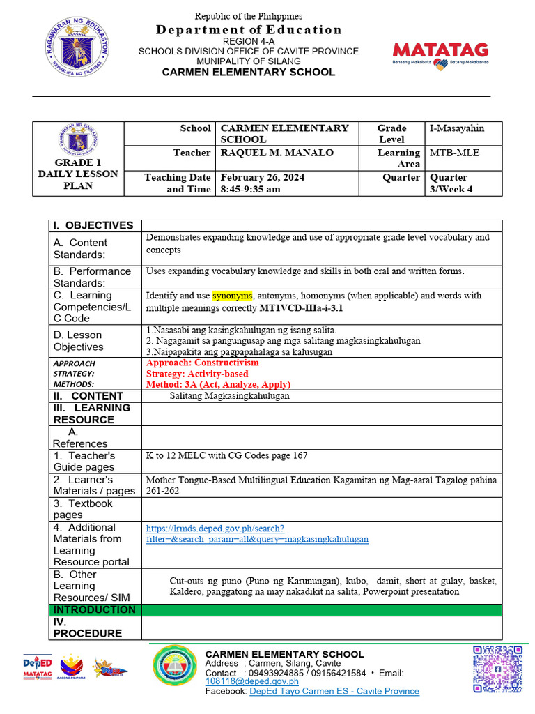 COT-3rd Quarter Week 4 | PDF