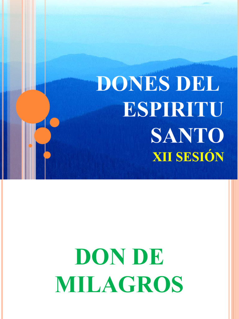 12 Dones Del Espíritu Santo | PDF | Milagro | Creencia religiosa y doctrina