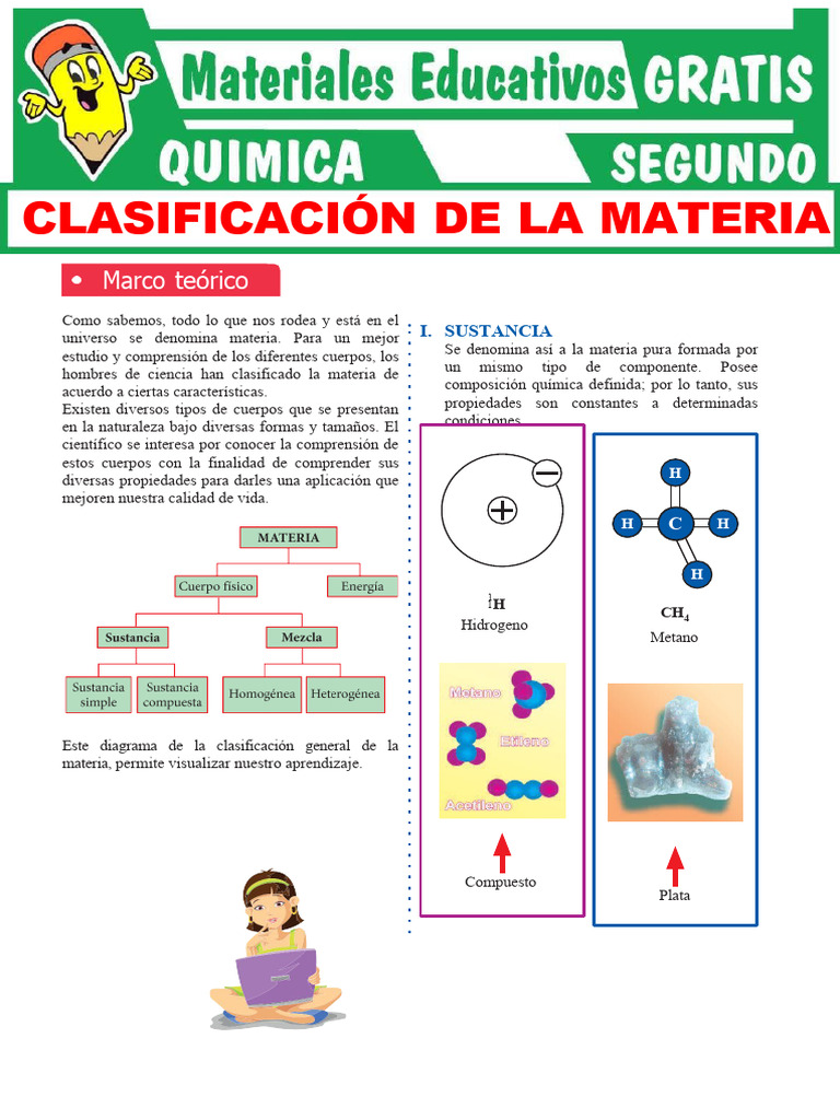 Clasificación y Propiedades de la Materia | PDF | Importar | Sustancias ...