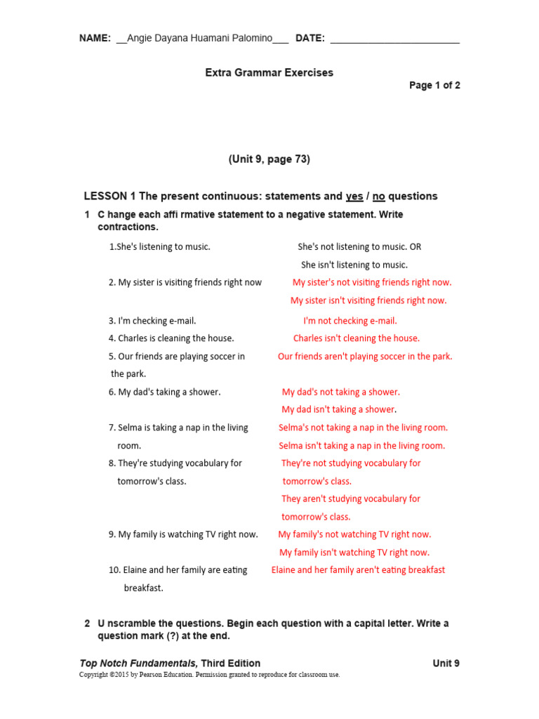 UNIT_09_Extra_Grammar_Exercises | PDF