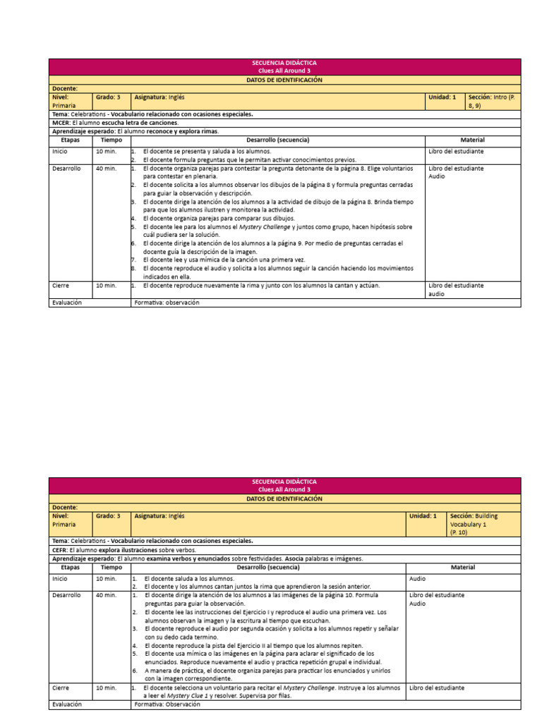 planificaciones22420424 | PDF | Maestros | Aprendizaje